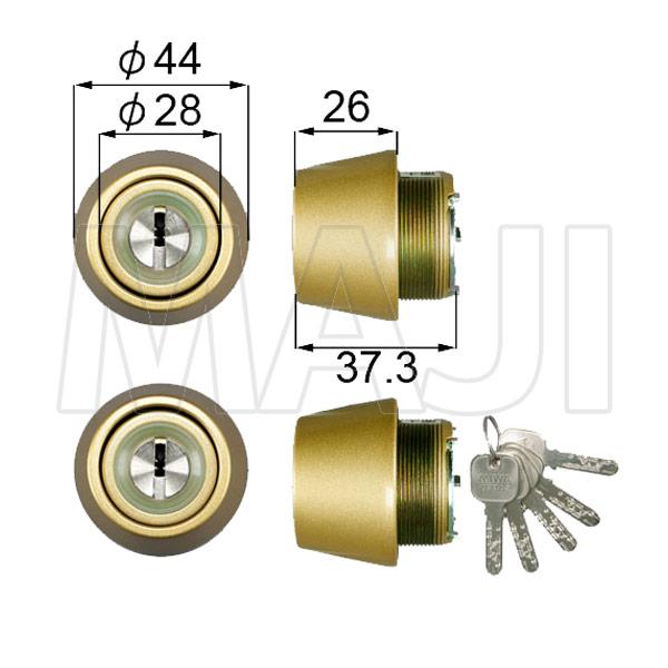 2個同一 QDC835-QDC18-QDC19 セルバ 鍵(カギ)交換 取替えシリンダーセット JNシリンダー 標準キー5本付き LIXIL（リクシル）TOSTEM（トステム） :selva ...