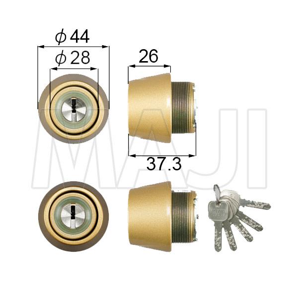 2個同一 QDD835-QDC18-QDC19 DCZZ1117 セルバ 鍵(カギ)交換 シリンダーセット JNシリンダー 標準キー5本付き LIXIL（リクシル）TOSTEM（トステム ...