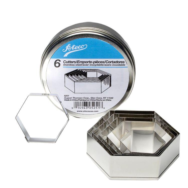アテコ クッキー型 セット 缶 6個 六角形 [5251] | 空焼き 不要 Ateco ATECO : 馬嶋屋菓子道具店 - 通販 - Yahoo!ショッピング