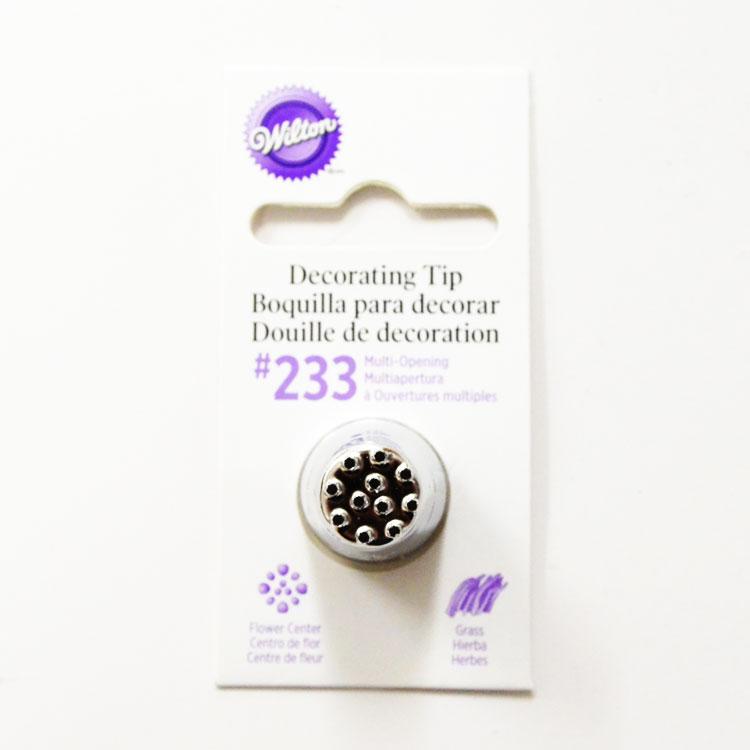 Wilton（ウィルトン） 口金 マルチオープンチップ #233（1mm×11口） [418-233] | : 馬嶋屋菓子道具店 - 通販 ...