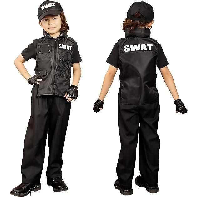 クールスワット キッズ 140 SWAT 警察官 特別捜査官 おそろい 集団仮装 : パーティークラフト専門 メジャモ - 通販 - Yahoo!ショッピング