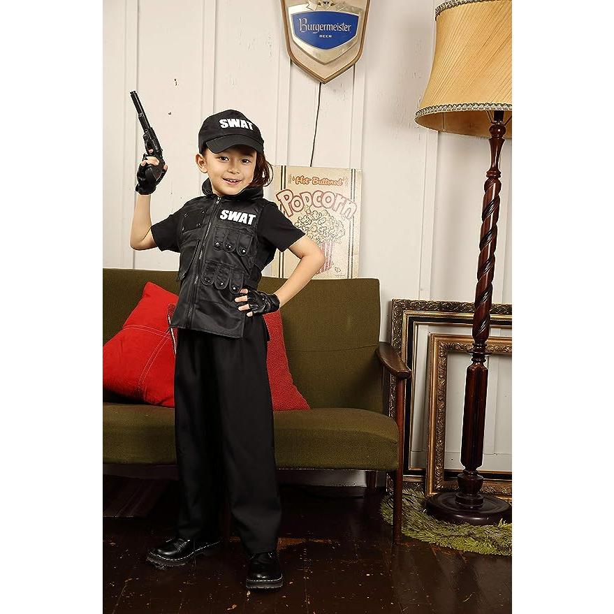クールスワット キッズ 140 SWAT 警察官 特別捜査官 おそろい 集団仮装 : パーティークラフト専門 メジャモ - 通販 - Yahoo!ショッピング