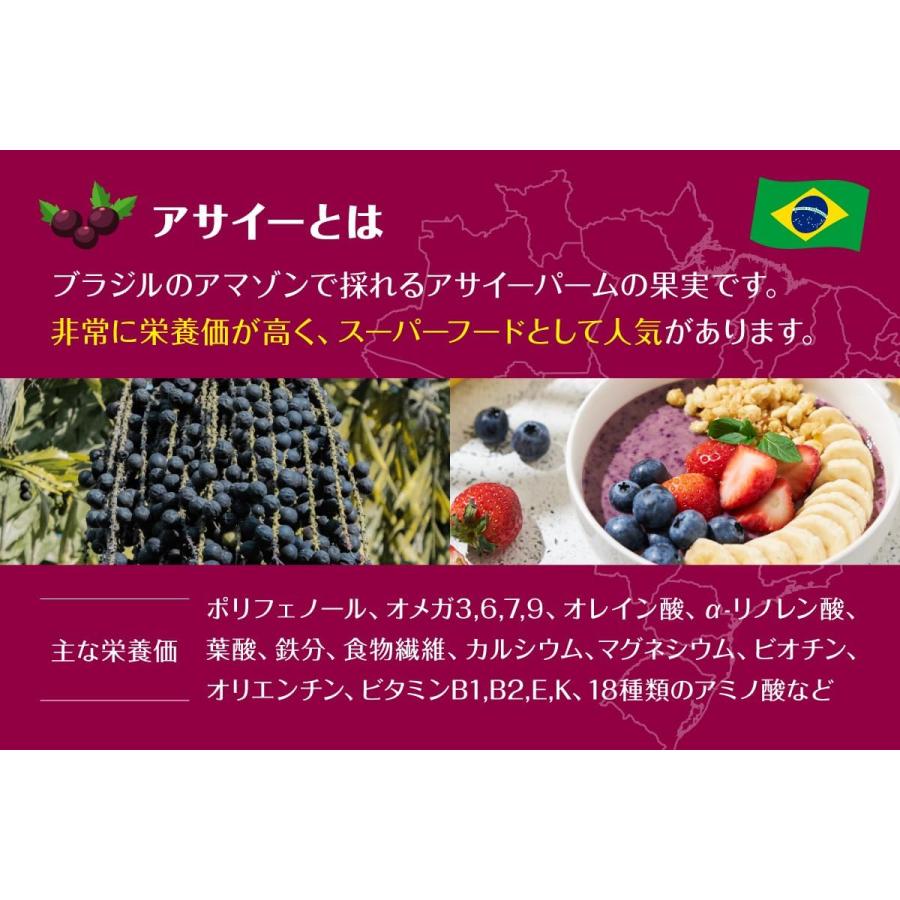 最大6kg/選べるサイズ】アサイー 無糖 1kg ブラジル直輸入 ピューレ