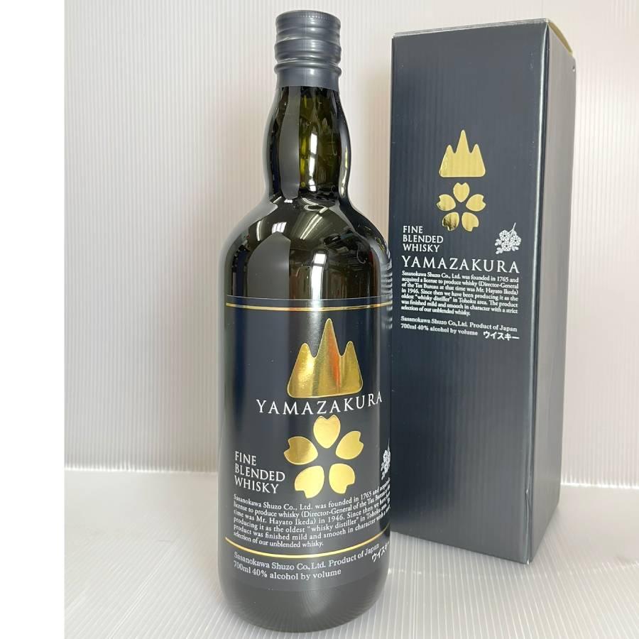 [箱付]笹の川酒造 ブレンデッドウイスキー山桜 黒ラベル 700ml 40% / BLENDEDWHISKY YAMAZAKURA Alc40 : メイク・ワン - 通販 - Yahoo!ショッピング