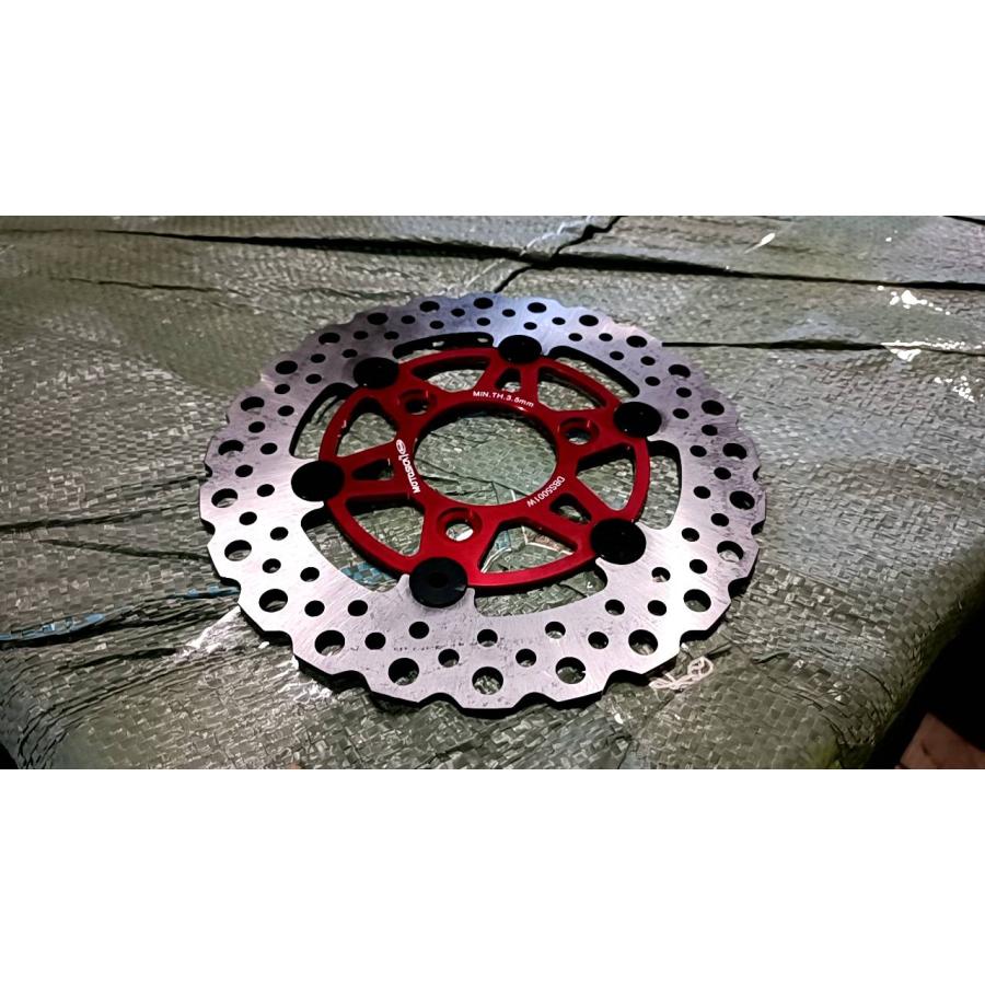 MOTOSICA 新品 ウェィブディスク 赤/黒 NSR50 XR50 NS-1 XR100 NSR80 AC10 HC06 BA-AD14 ...