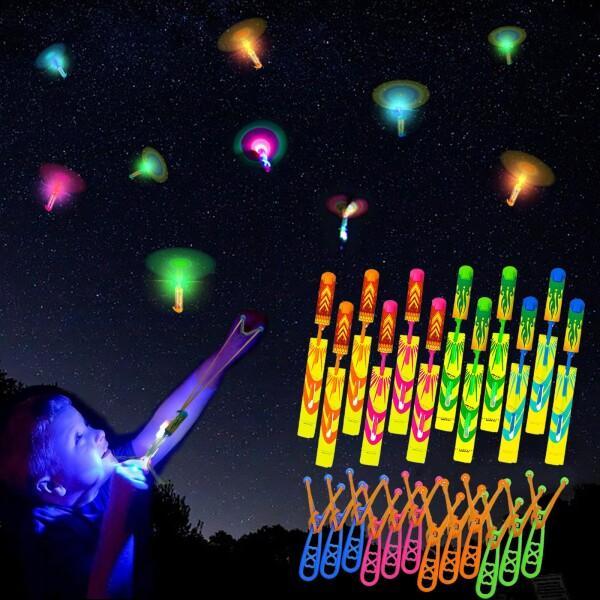 Hymaz 12枚 スカイコプター 手投げ 飛行機 あおぞら 公園ロケット LED発光でき 空飛ぶ 公園遊び お : 牧野商事ストア - 通販 - Yahoo!ショッピング