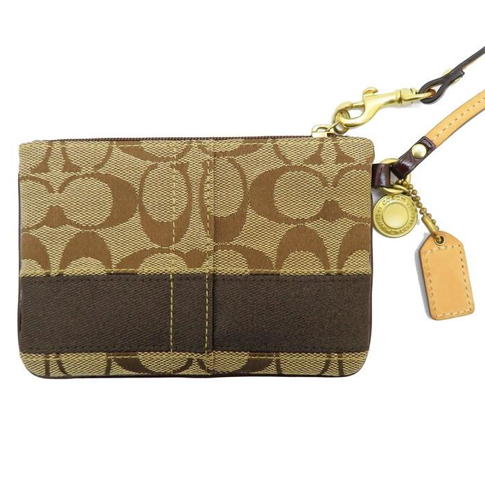 COACH COACH/コーチ L0649-40028 アクセサリーポーチ 小物入れ ポーチ キャンバス/レザー ブラウン レディース ...