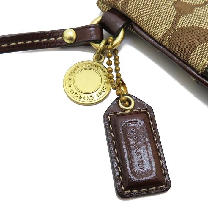 COACH COACH/コーチ L0649-40028 アクセサリーポーチ 小物入れ ポーチ キャンバス/レザー ブラウン レディース ...