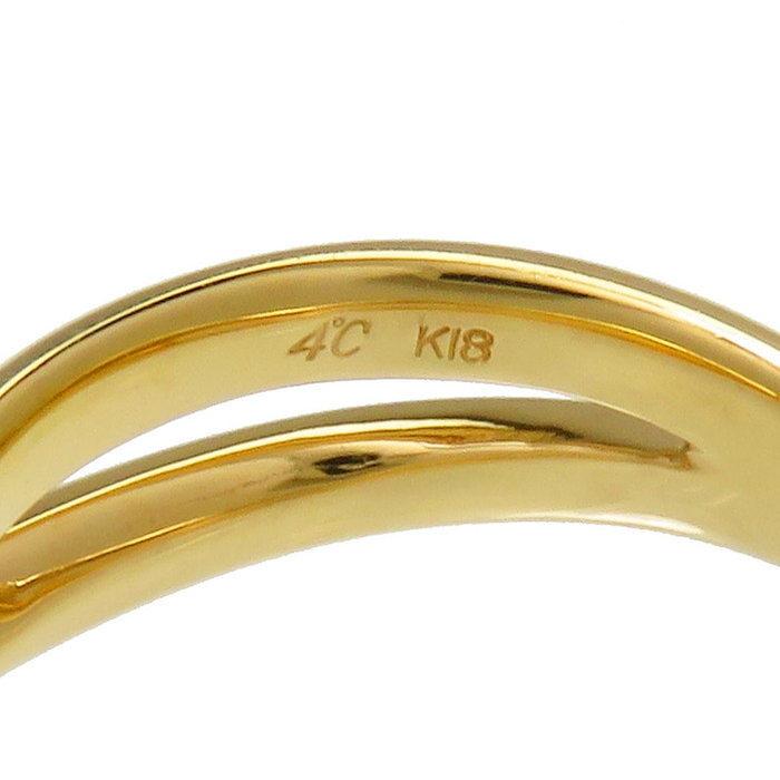 12号4℃/ヨンドシー 2連風 ダイヤモンド リング・指輪 K18 12号4℃/ヨンドシー 2連風 ダイヤモンド リング・指輪 K18
