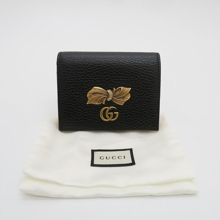 GUCCI GUCCI/グッチ GGマーモント 524289 リボン 二つ折り財布 GUCCI GUCCI/グッチ GGマーモント 524289 リボン 二つ折り財布