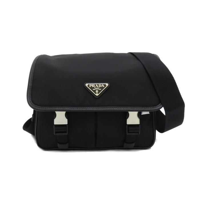 PRADA PRADA/プラダ 2VD769 ショルダーバッグ ナイロン/レザー ブラック ユニセックス : 真子質店 ヤフーショッピング店 - 通販 - Yahoo!ショッピング
