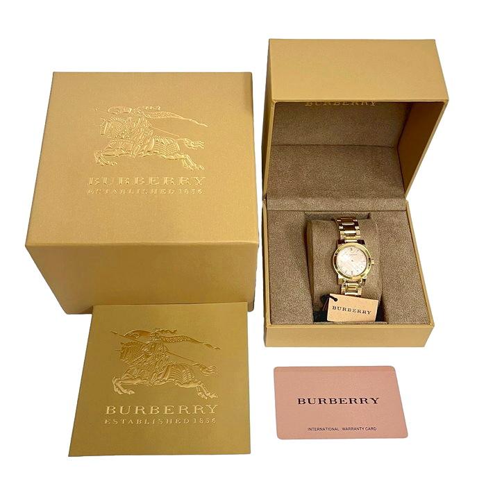 BURBERRY BURBERRY/バーバリー シティ BU9227 腕時計 GP クオーツ シャンパンゴールド文字盤 レディース : 真子 ...