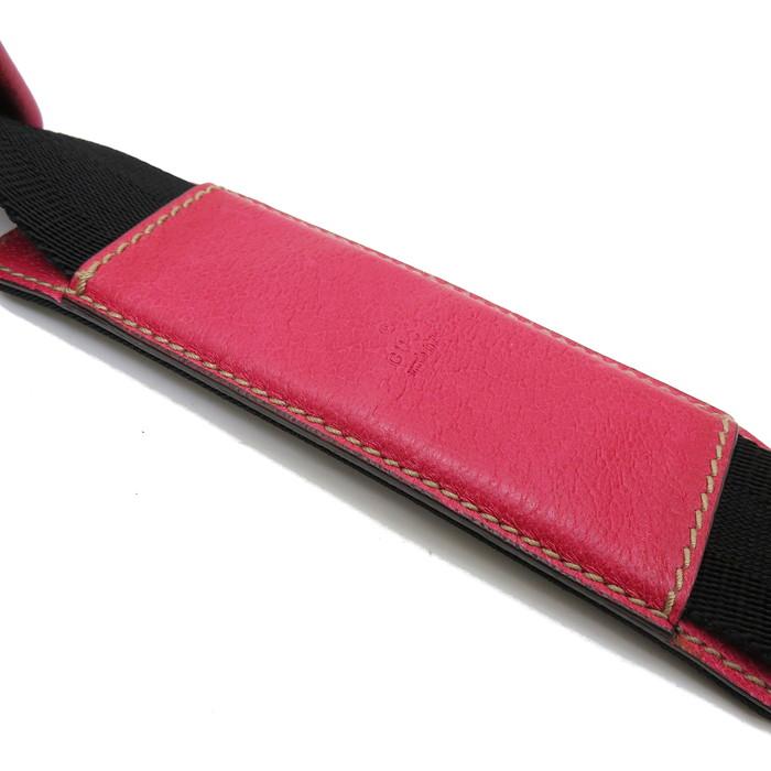 GUCCI GUCCI/グッチ 162163 203998 ロゴ トートバッグ PVC 黒×ピンク レディース : 真子質店 ヤフー ...