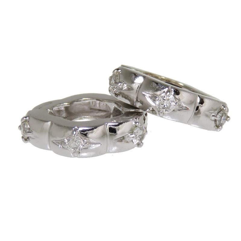 イヤクリップ ダイヤモンド 計0.10×2ct イヤリング K14WGホワイトゴールド 3.8g レディース : 真子質店 ヤフーショッピング店 - 通販 - Yahoo!ショッピング