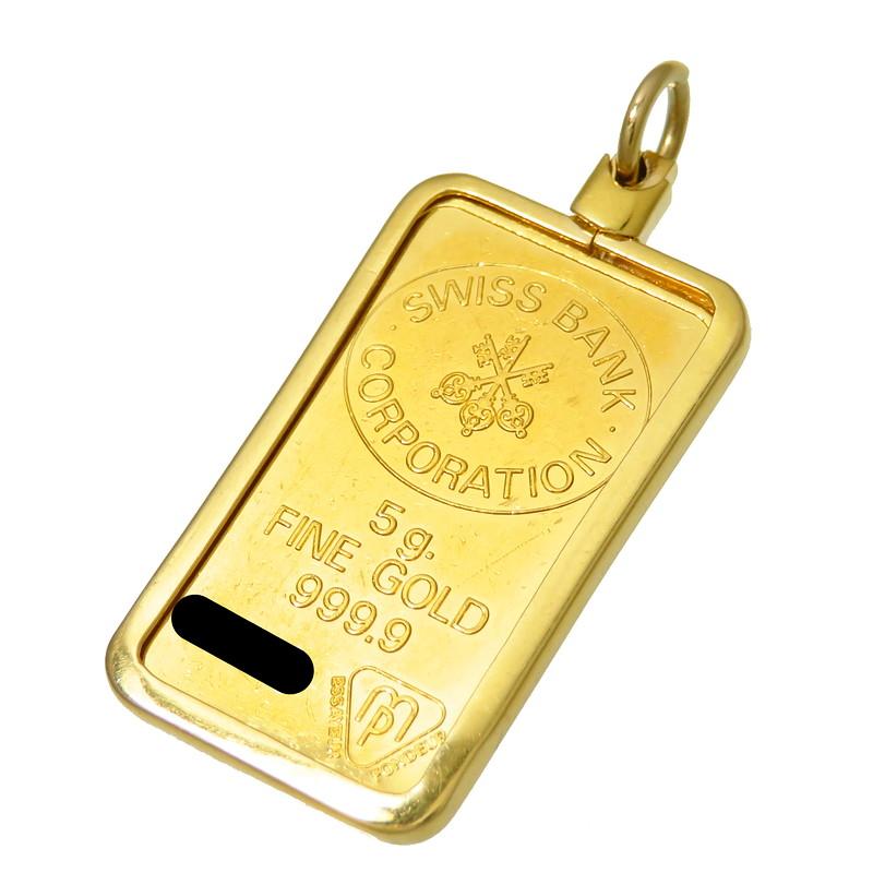 インゴット5g ペンダントトップ K24ゴールド/K18ゴールド 6.2g ユニセックス : n23090600525 : 真子質店 ヤフーショッピング店 - 通販 - Yahoo!ショッピング