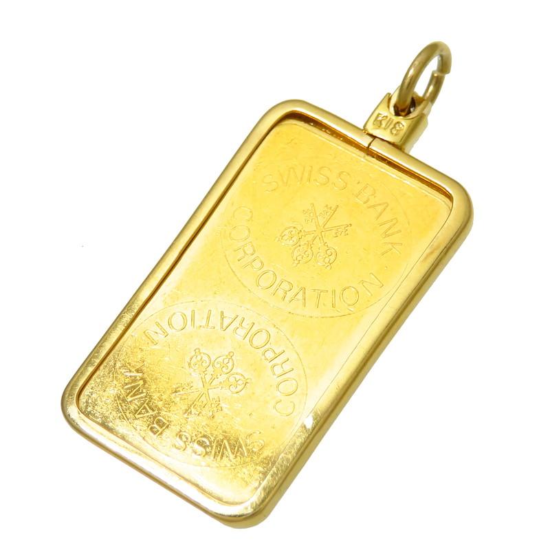 インゴット5g ペンダントトップ K24ゴールド/K18ゴールド 6.2g ユニセックス : n23090600525 : 真子質店 ヤフーショッピング店 - 通販 - Yahoo!ショッピング