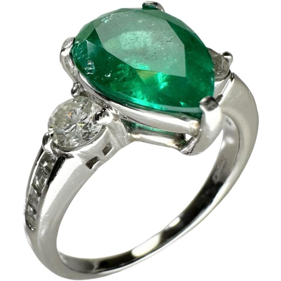 12.5号 エメラルド 1.82ct ダイヤモンド 計0.59ct リング・指輪 Pt900プラチナ 6.2g レディース : 真子質店 ヤフーショッピング店 - 通販 - Yahoo!ショッピング