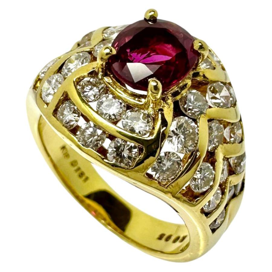 13号 ルビー 0.95ct ダイヤモンド 計1.81ct リング・指輪 K18ゴールド 9.5g レディース : 真子質店 ヤフーショッピング店 - 通販 - Yahoo!ショッピング