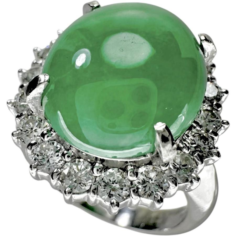 13号 ヒスイ 7.98ct ダイヤモンド 1.00ct リング・指輪 Pt900プラチナ 11.8g レディース : 真子質店 ヤフーショッピング店 - 通販 - Yahoo!ショッピング