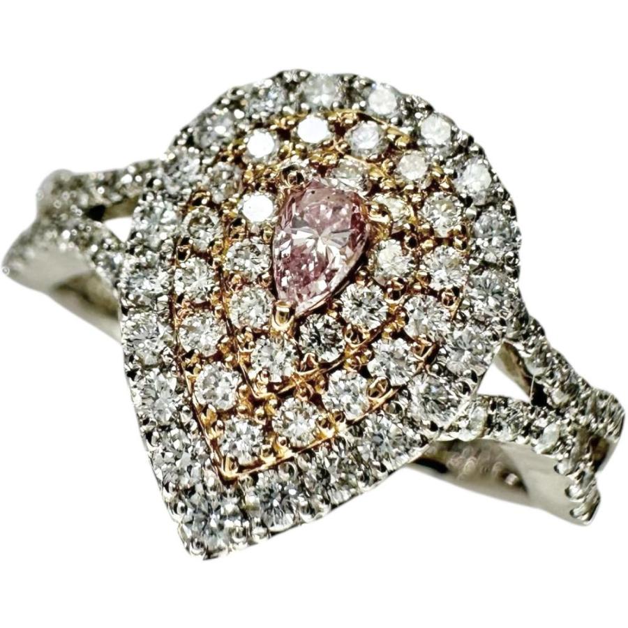 13号 ピンクダイヤモンド 0.083ct ダイヤモンド 0.48ct リング・指輪 Pt900プラチナ/K18PGピンクゴールド 4.9g レディース : n24110924172 : 真子 ...