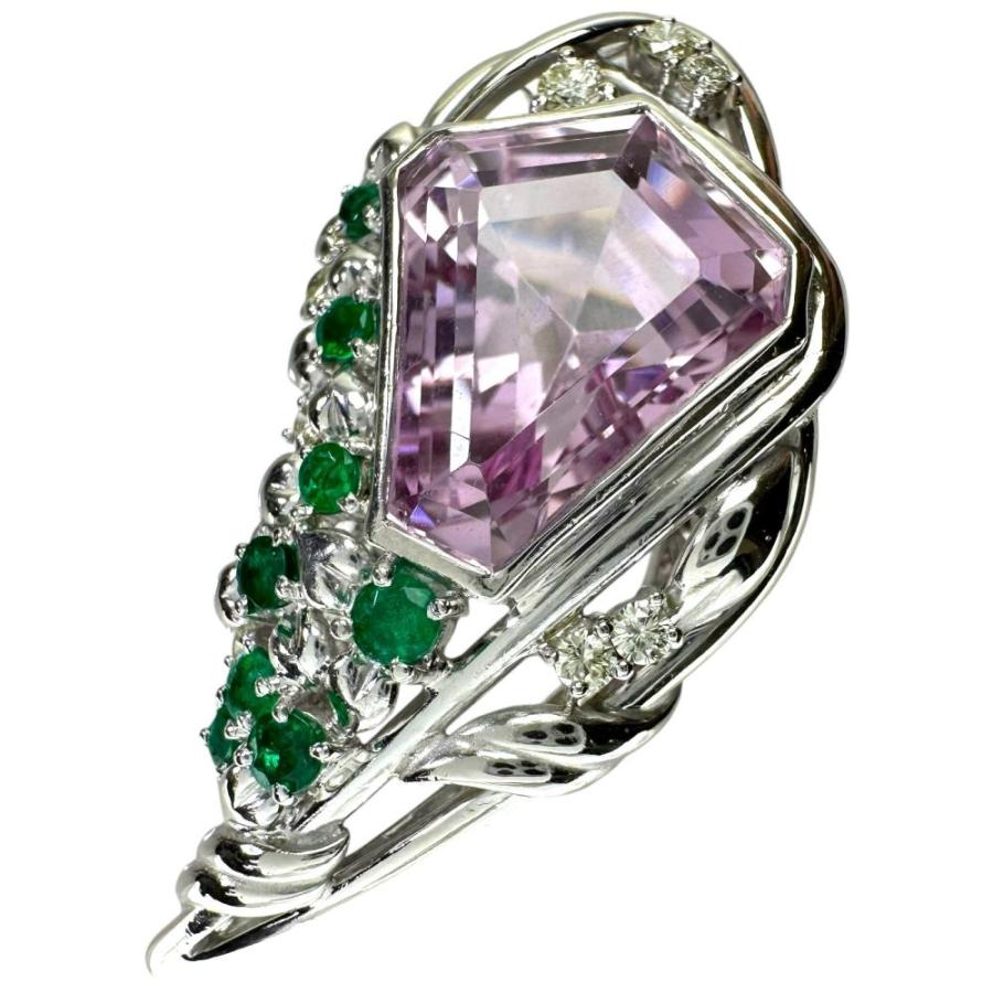 19号 クンツァイト 15.61ct エメラルド 0.62ct ダイヤモンド リング・指輪 Pt900プラチナ 20.5g レディース : 真子質店 ヤフーショッピング店 - 通販 ...