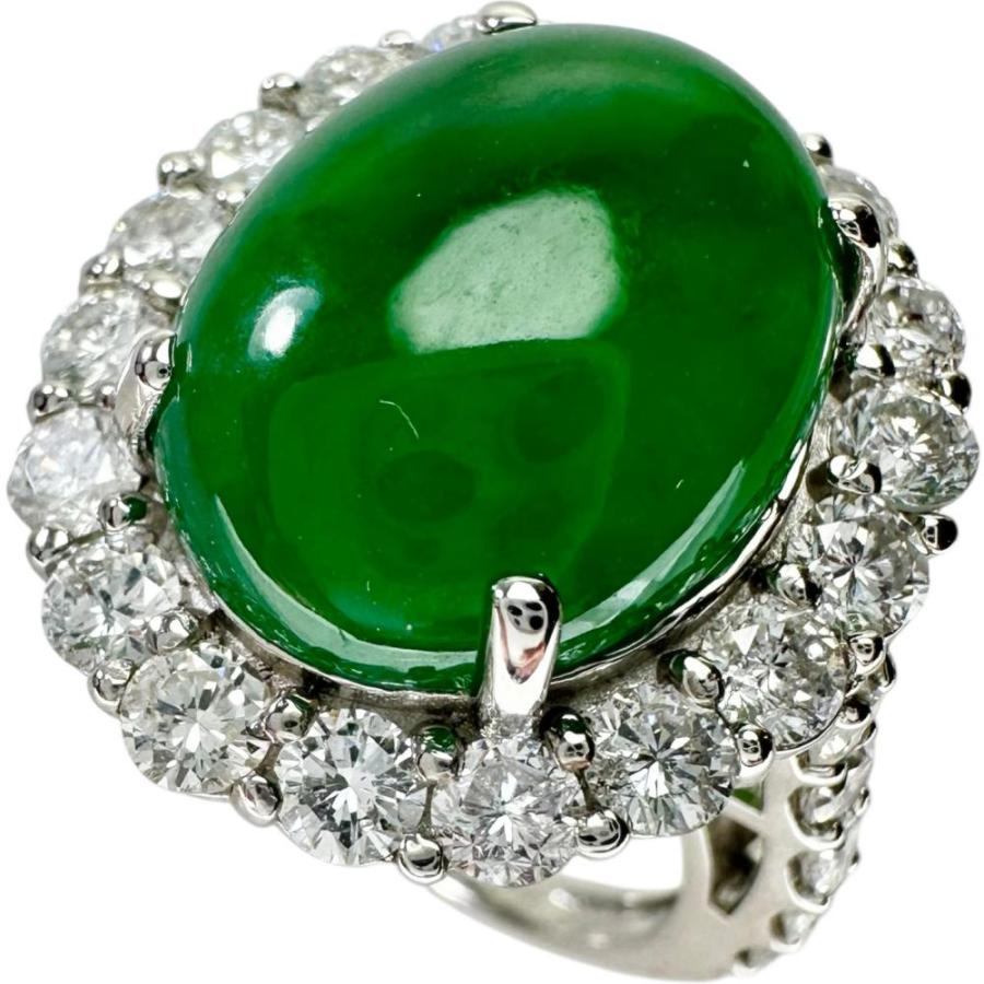 12号 ヒスイ 8.461ct ダイヤモンド 1.99ct リング・指輪 Pt950プラチナ 8.7g レディース : 真子質店 ヤフーショッピング店 - 通販 - Yahoo!ショッピング