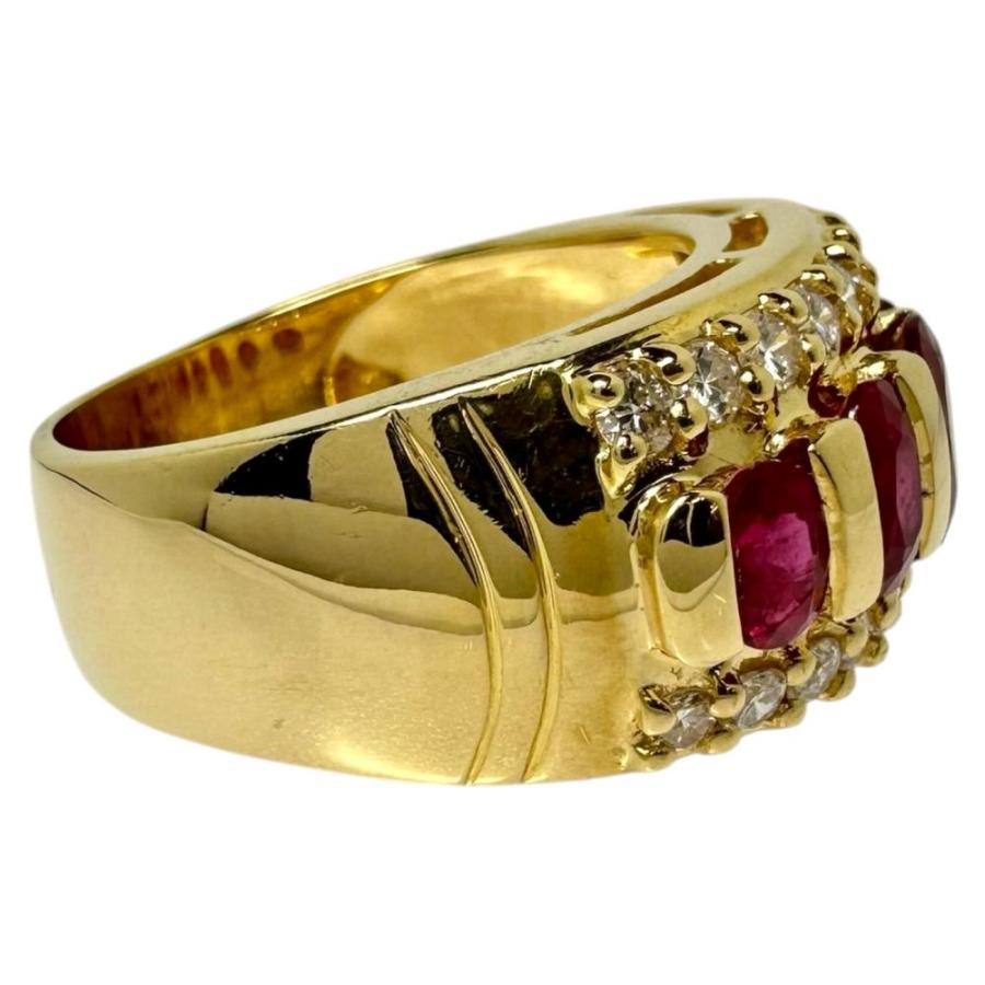 13.5号 ルビー 計1.61ct ダイヤモンド 計0.70ct リング・指輪 K18ゴールド 10.6g レディース : 真子質店 ヤフーショッピング店 - 通販 - Yahoo!ショッピング