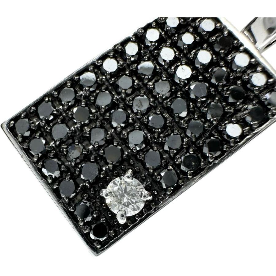 ブラックダイヤモンド 1.10ct ダイヤモンド 計0.10ct ペンダントトップ K18WGホワイトゴールド 4.8g レディース : 真子質店 ヤフーショッピング店 - 通販 ...