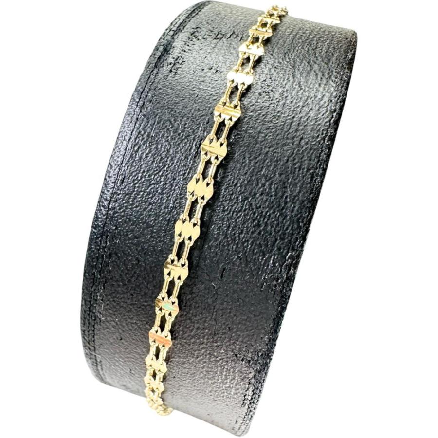 デザインチェーン ブレスレット K18ゴールド 0.8g 17.5cm レディース : 真子質店 ヤフーショッピング店 - 通販 - Yahoo!ショッピング