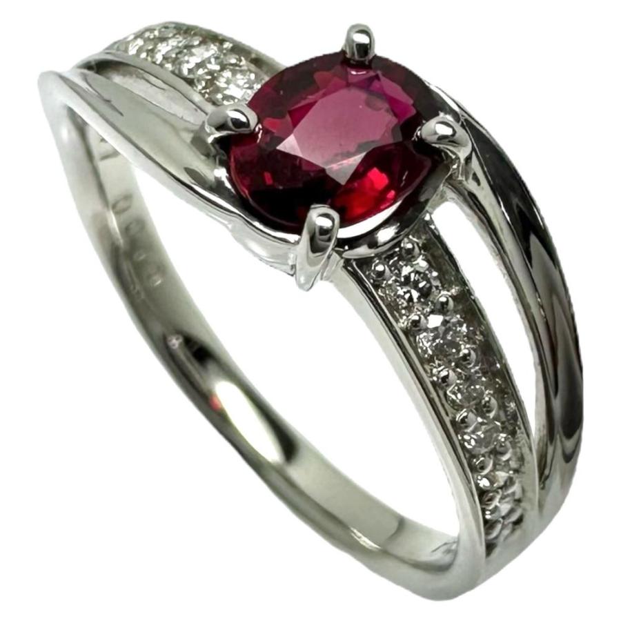 9号 ルビー 計0.47ct ダイヤモンド 計0.10ct リング・指輪 Pt900プラチナ 3.3g レディース : 真子質店 ヤフーショッピング店 - 通販 - Yahoo!ショッピング