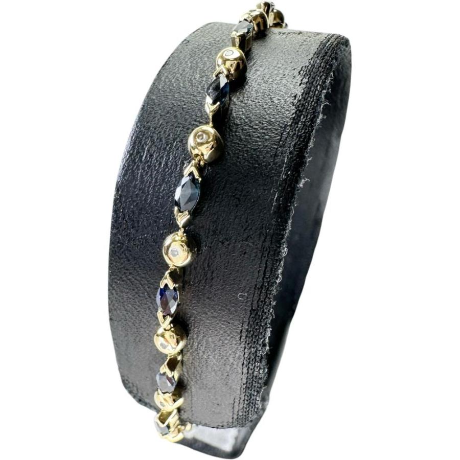 サファイア 2.80ct ダイヤモンド 0.09ct ブレスレット K18ゴールド 6.5g 17.5cm レディース : 真子質店 ヤフーショッピング店 - 通販 - Yahoo!ショッピング