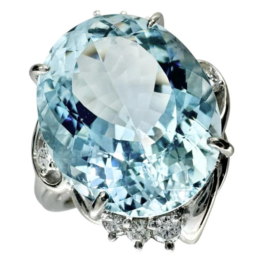 14号 アクアマリン 8.65ct ダイヤモンド 0.18ct リング・指輪 Pt900プラチナ 11.8g レディース : 真子質店 ヤフーショッピング店 - 通販 - Yahoo!ショッピング