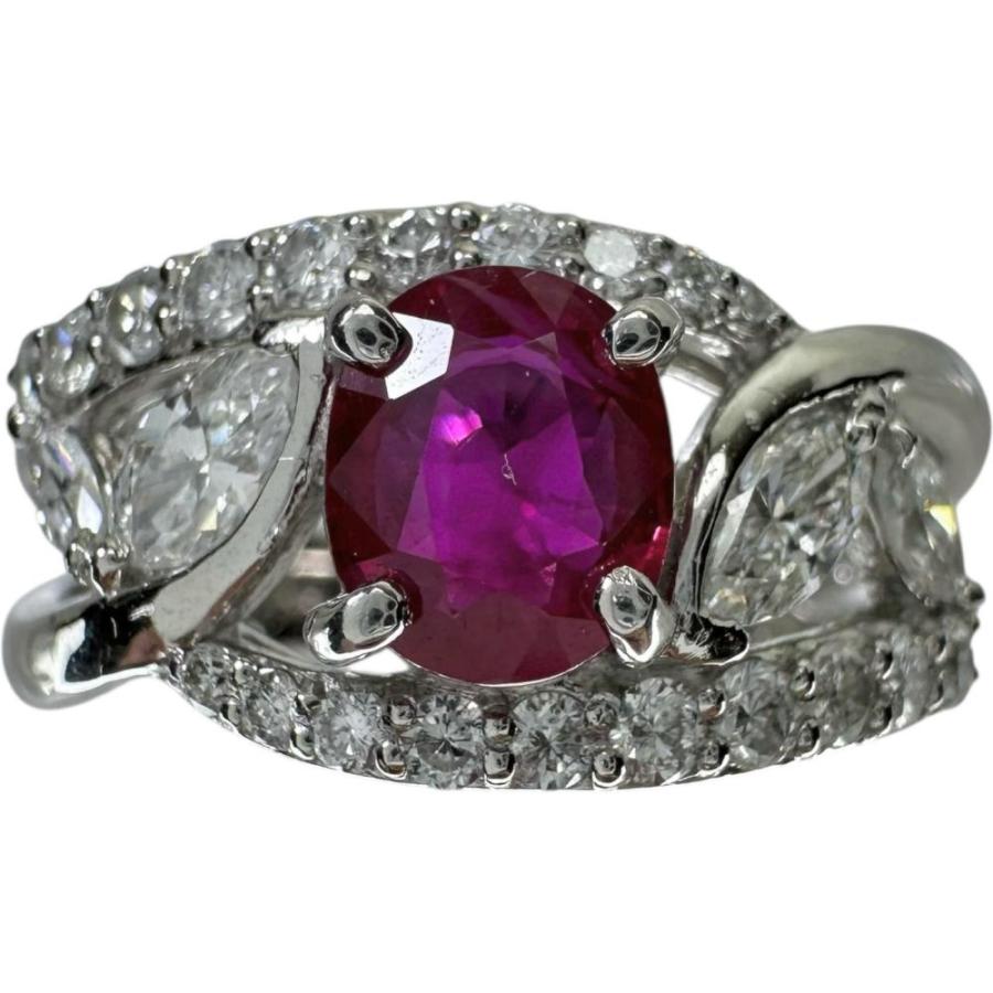 11号 ビルマ産ルビー 1.03ct ダイヤモンド 0.67ct リング・指輪 Pt900プラチナ 8.0g レディース : 真子質店 ヤフーショッピング店 - 通販 - Yahoo!ショッピング