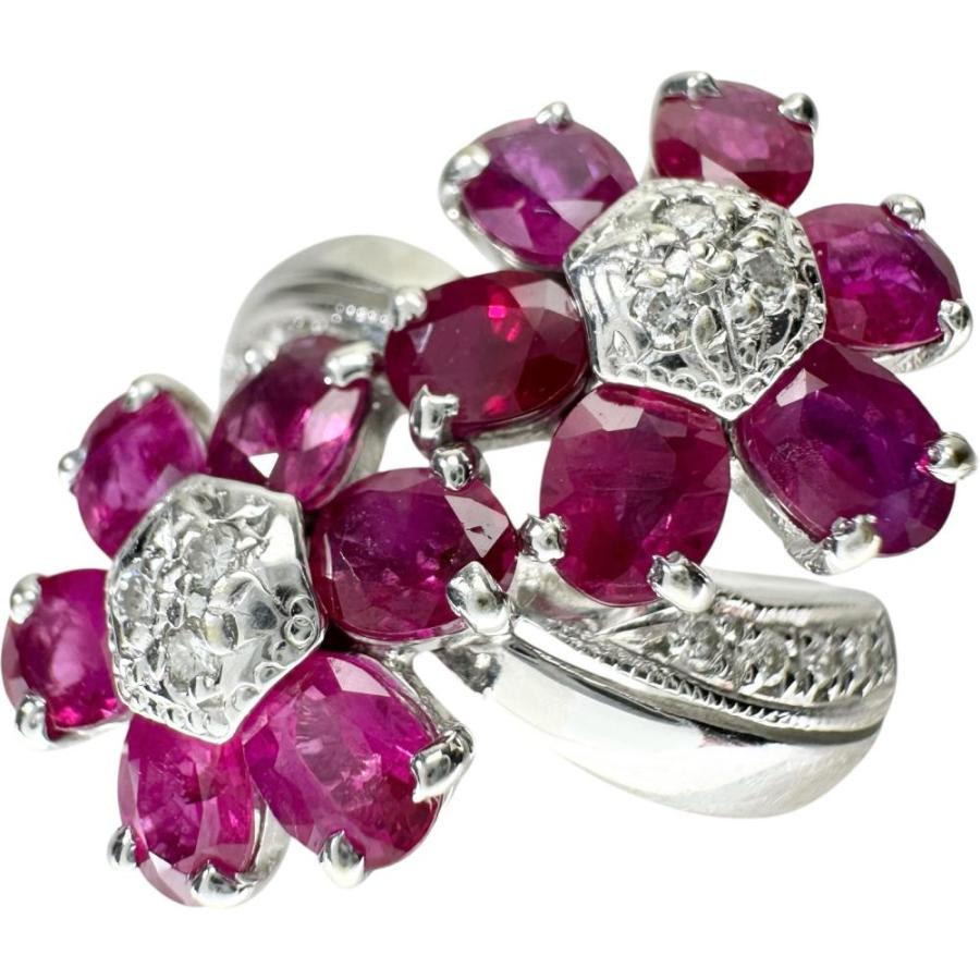 10号 フラワー ルビー 3.77ct ダイヤモンド 0.15ct リング・指輪 K18WGホワイトゴールド 7.9g レディース : 真子質店 ヤフーショッピング店 - 通販 - Yahoo ...