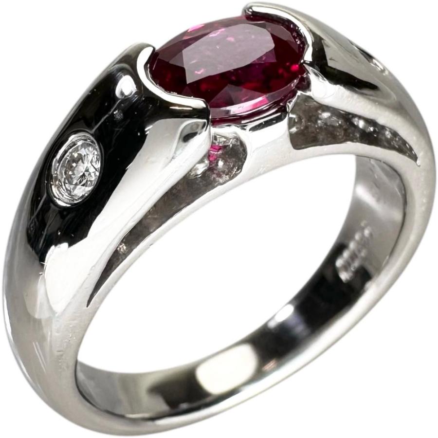 11号 ルビー 0.718ct ダイヤモンド 計0.08ct リング・指輪 Pt900プラチナ 10.5g レディース : 真子質店 ヤフーショッピング店 - 通販 - Yahoo!ショッピング