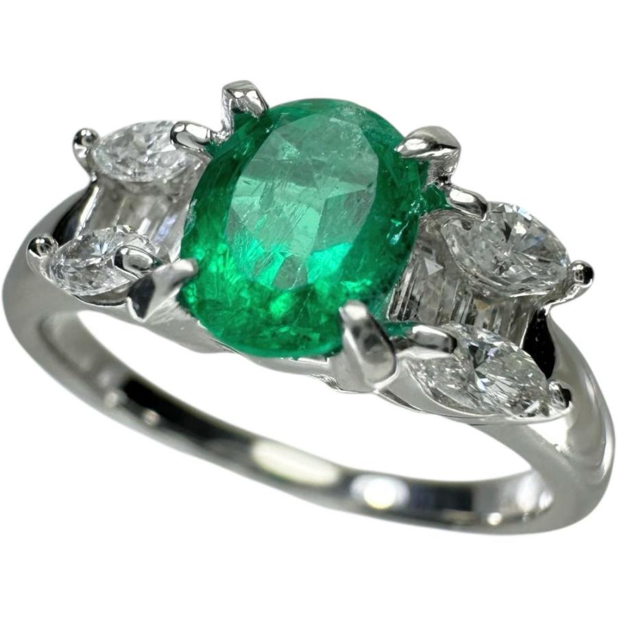 12.5号 エメラルド 0.71ct ダイヤモンド 0.39ct リング・指輪 Pt900プラチナ 4.9g レディース : 真子質店 ヤフーショッピング店 - 通販 - Yahoo!ショッピング