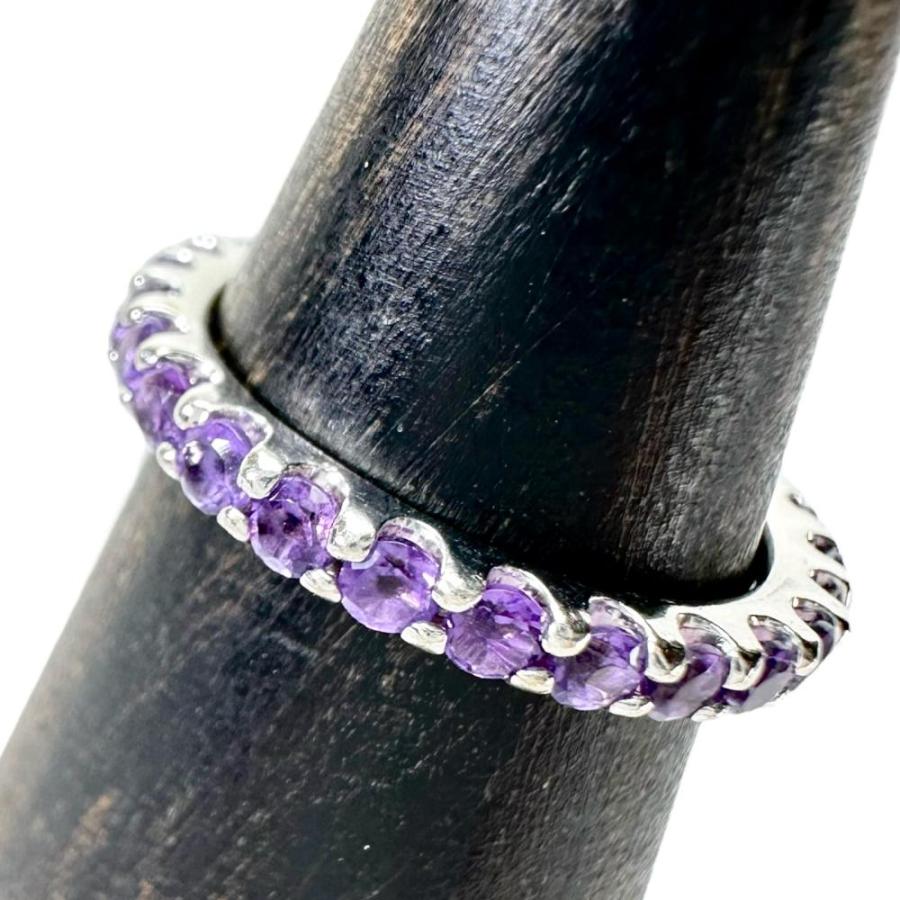 6号 フルエタニティ ピンクーリング アメジスト リング・指輪 K18WGホワイトゴールド 2.3g レディース : 真子質店 ヤフーショッピング店 - 通販 - Yahoo!ショッピング