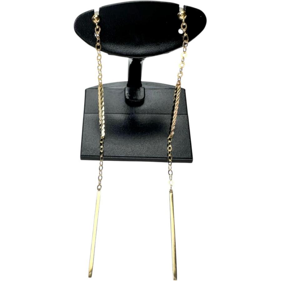 バーデザイン ピアス K18ゴールド 1.5g レディース : 真子質店 ヤフーショッピング店 - 通販 - Yahoo!ショッピング