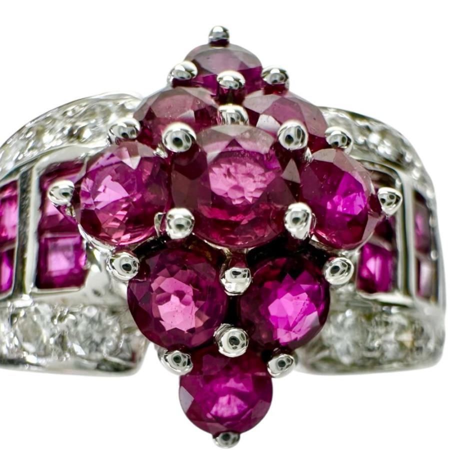 9.5号 ルビー 1.79ct ダイヤモンド 0.31ct リング・指輪 K18WGホワイトゴールド 6.5g レディース : 真子質店 ヤフーショッピング店 - 通販 - Yahoo!ショッピング