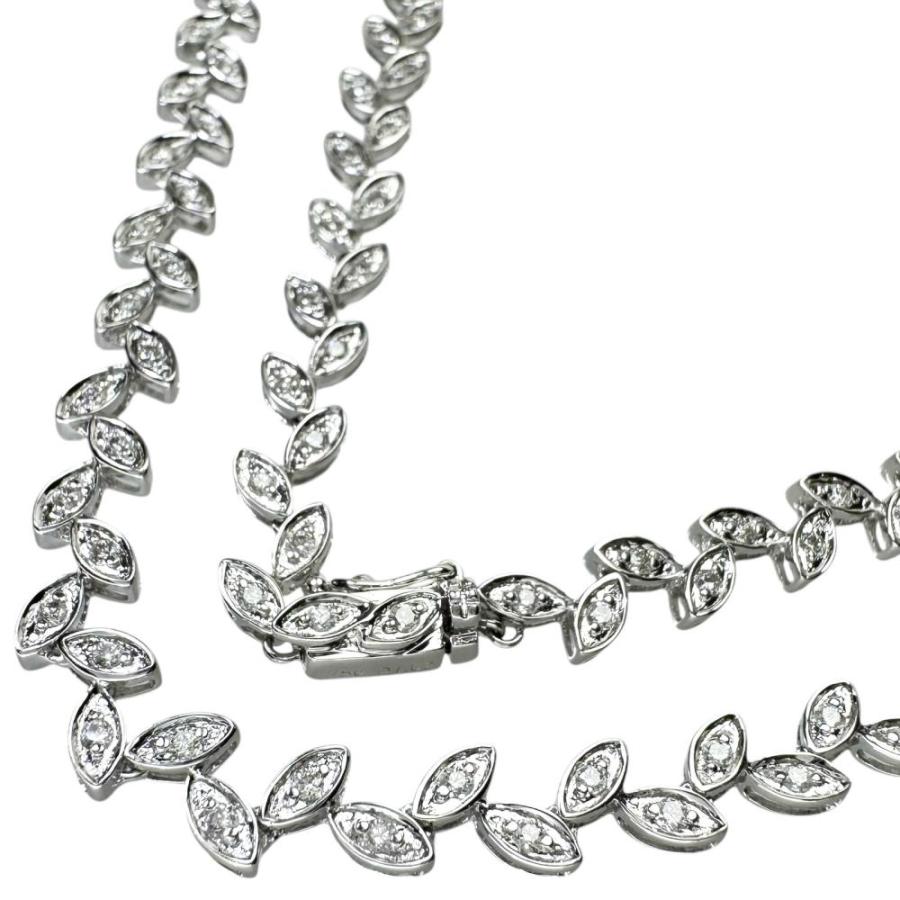 ダイヤモンド 1.62ct ネックレス K18WGホワイトゴールド 18.1g 43cm レディース : 真子質店 ヤフーショッピング店 - 通販 - Yahoo!ショッピング