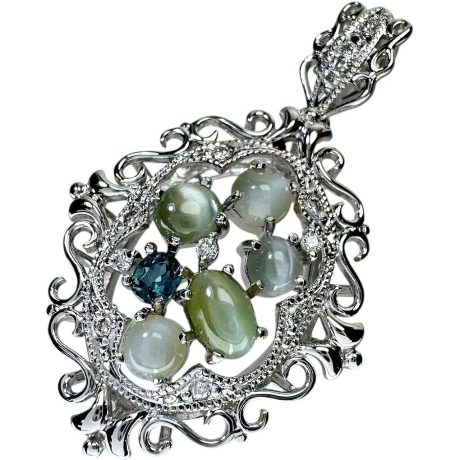 アレキサンドライト 0.14ct クリソベルキャッツアイ 計1.85ct ダイヤモンド 計0.14ct ペンダントトップ K18WG レディース : 真子質店 ヤフーショッピング店 - 通販 ...