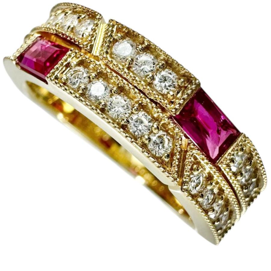 12号 ルビー 0.45ct ダイヤモンド 0.41ct リング・指輪 K18ゴールド 4.8g レディース : 真子質店 ヤフーショッピング店 - 通販 - Yahoo!ショッピング