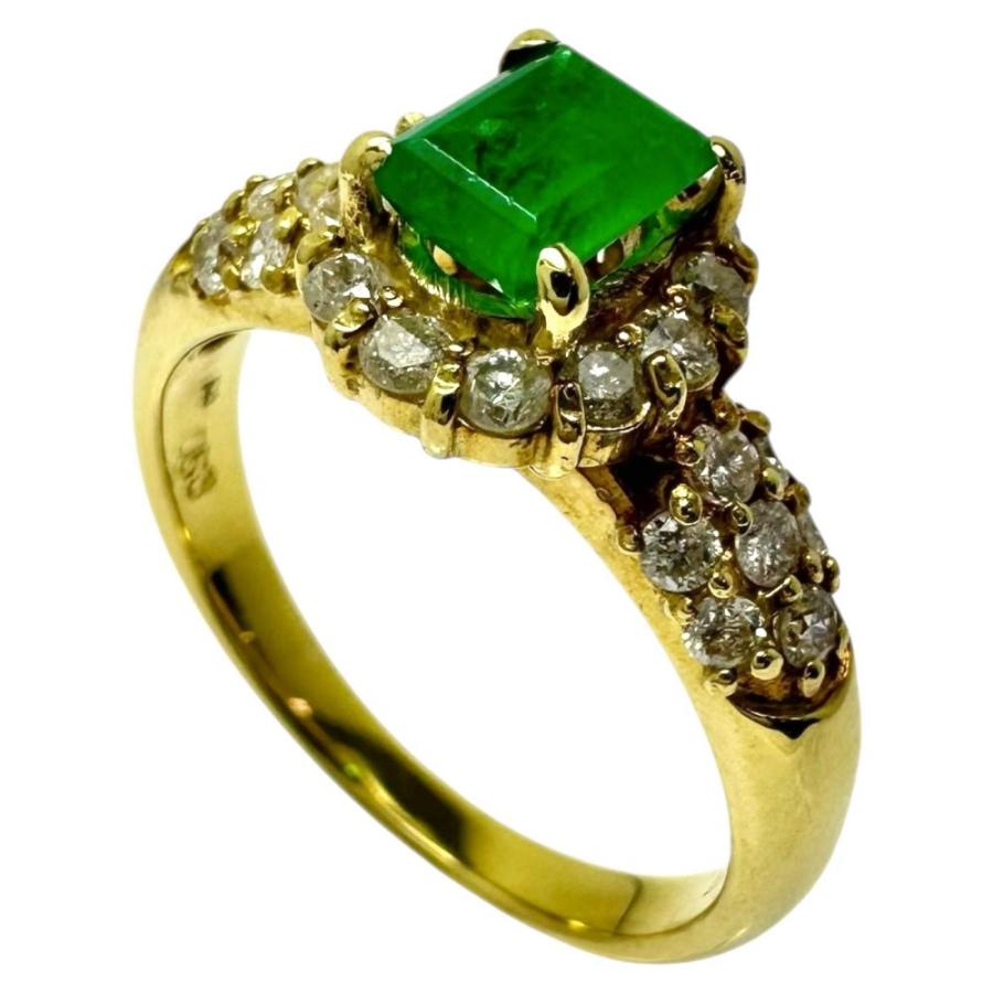 12.5号 エメラルド 0.53ct ダイヤモンド 計0.50ct リング・指輪 K18ゴールド 4.3g レディース : 真子質店 ヤフーショッピング店 - 通販 - Yahoo!ショッピング