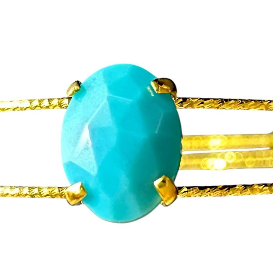 トルコ石 ブレスレット K18ゴールド 1.7g ~19cm レディース : 真子質店 ヤフーショッピング店 - 通販 - Yahoo!ショッピング