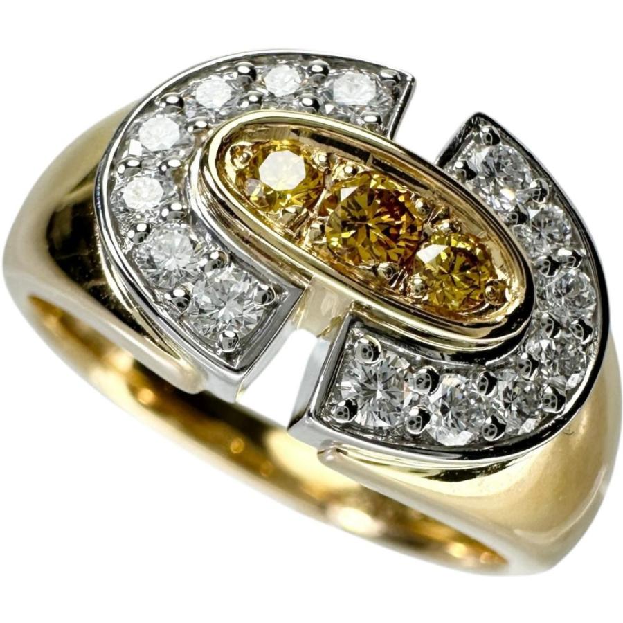 POLA 18号POLA/ポーラ ダイヤモンド 0.32ct イエローダイヤモンド 0.13ct リング・指輪 K18ゴールド/Pt900プラチナ 8.9g レディース : 真子質店 ヤフー ...