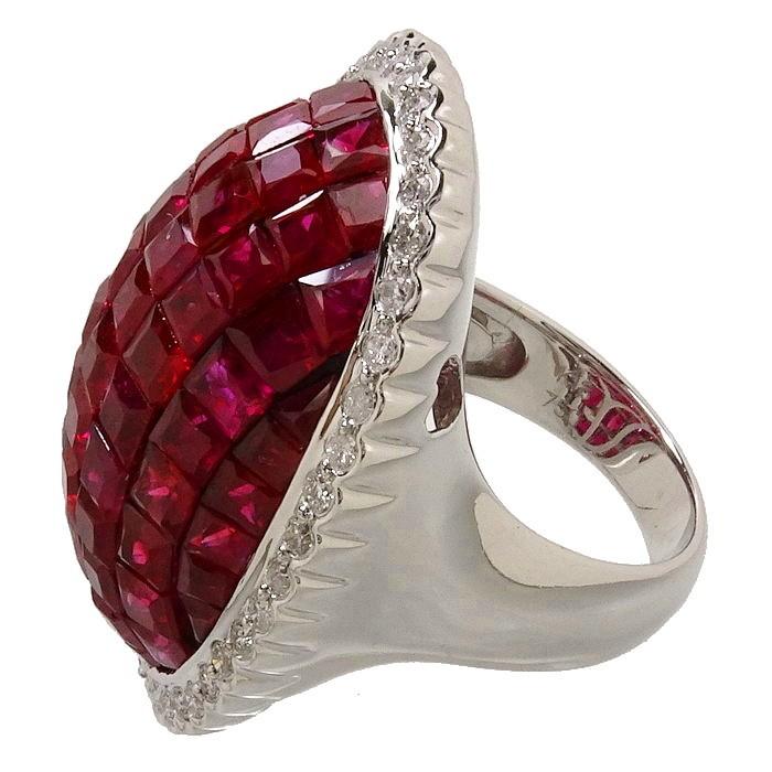 13号 ミステリーセッティング ルビー (キャビティ充填) 計8.25ct 13号 ミステリーセッティング ルビー (キャビティ充填) 計8.25ct
