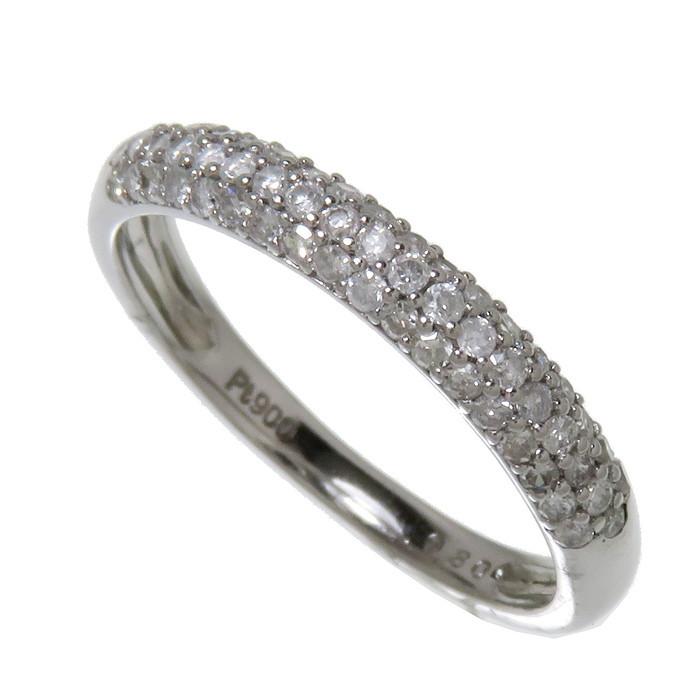 12号 ハーフ パヴェ ダイヤモンド 計0.30ct リング・指輪 Pt900プラチナ 2.9g レディース :S21032599906:真子質店 ヤフーショッピング店 - 通販 ...