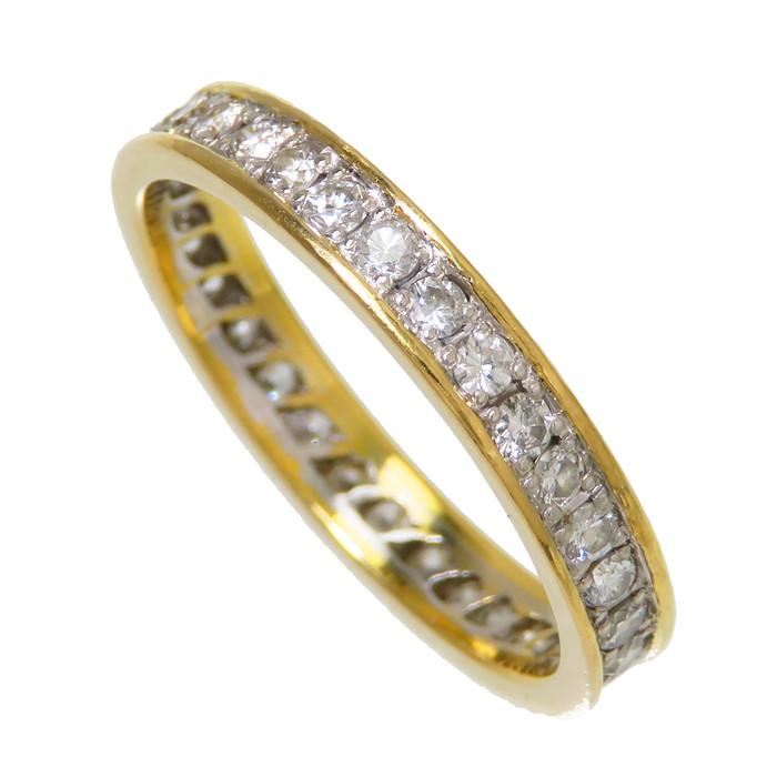 12号 フルエタニティ コンビ ダイヤモンド 計0.62ct リング・指輪 K18ゴールド/Pt900プラチナ 2.8g レディース : 真子質店 ヤフーショッピング店 - 通販 ...