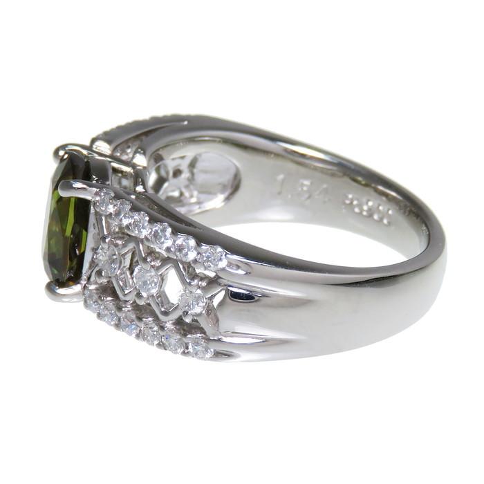 8号 スフェーン 1.54ct ダイヤモンド 計0.35ct リング・指輪 Pt900プラチナ 8.4g レディース : 真子質店 ヤフーショッピング店 - 通販 - Yahoo!ショッピング