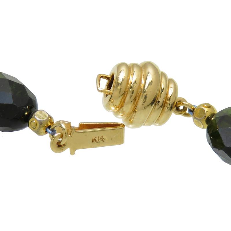 ※含侵保証なし トルマリン ネックレス K14ゴールド/K18ゴールド/金性分析済み 32.1g 41cm レディース : 真子質店 ヤフーショッピング店 - 通販 - Yahoo!ショッピング